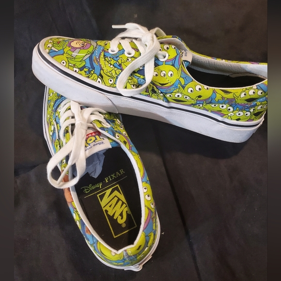 Vans | Shoes | Womens Vans Disney Pixar Toy Story Alien Shoes Glow In ...